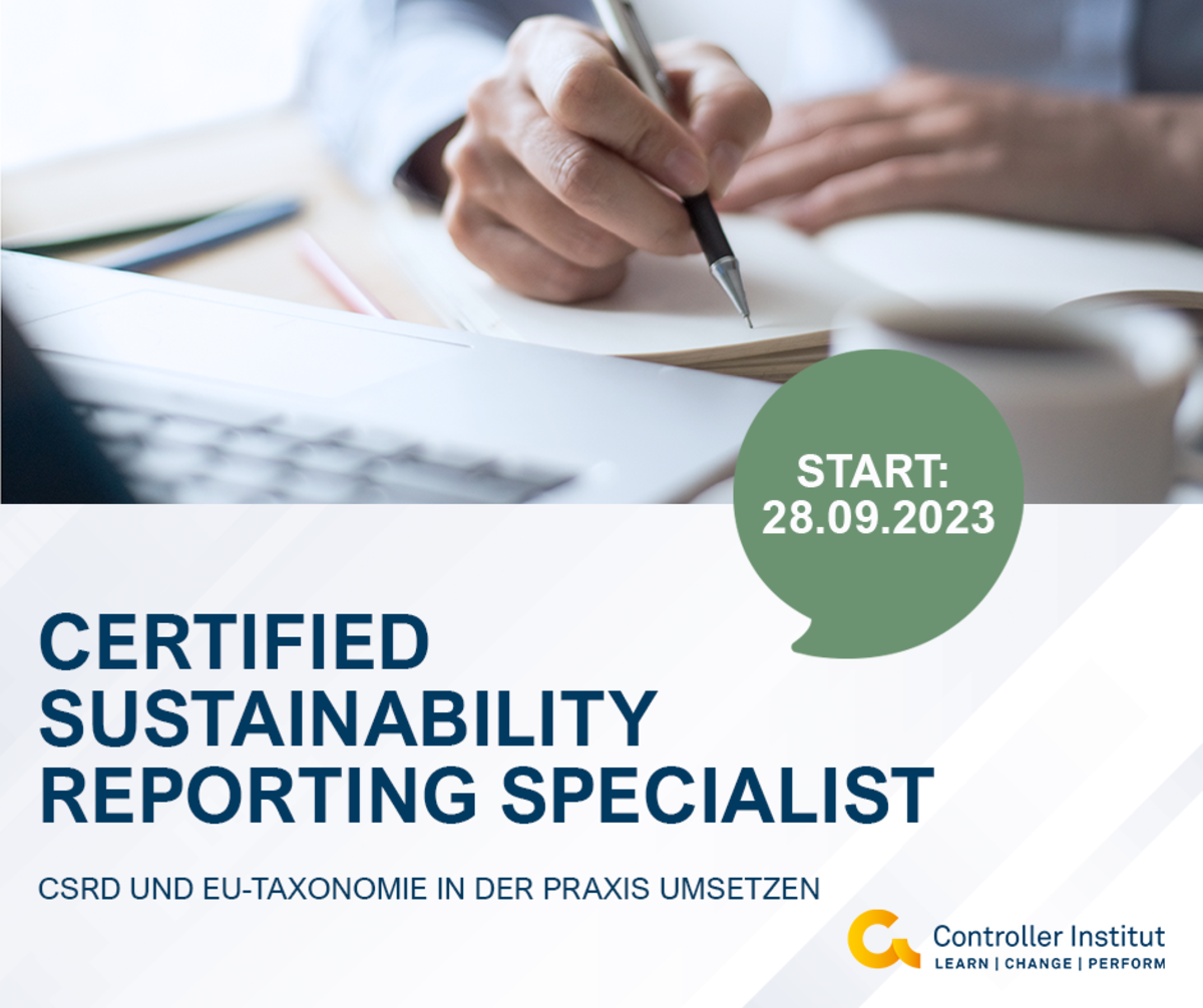 Certified Sustainability Reporting Specialist - Controller Institut
